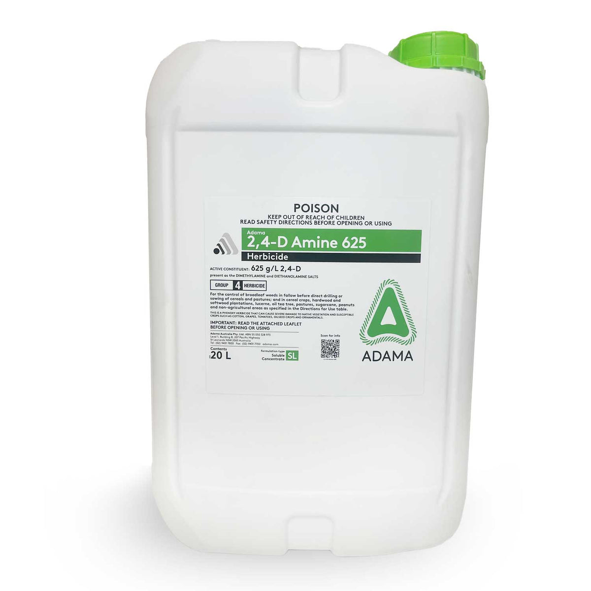 Adama 2,4-D Amine 625 20L. 2,4-D Amine