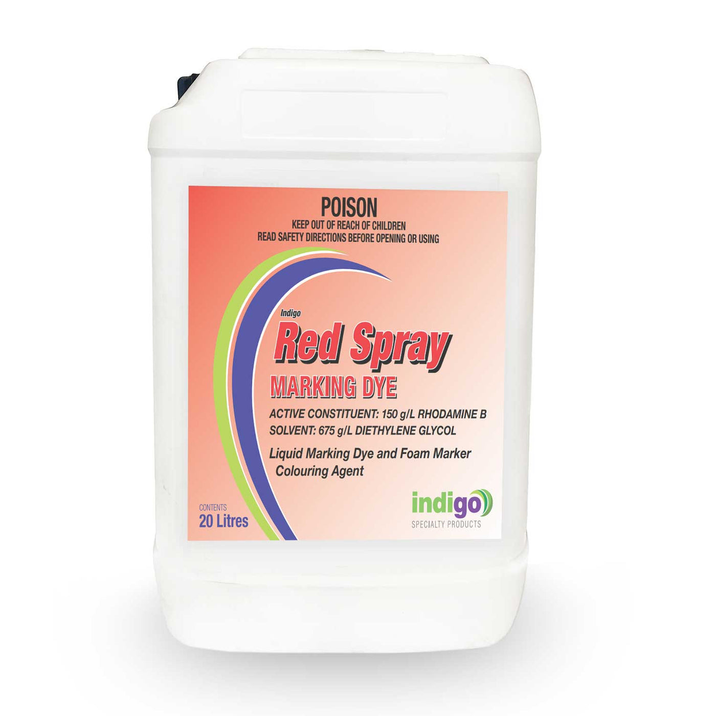 Red Spray Marking Dye Indigo - Foam colouring agent