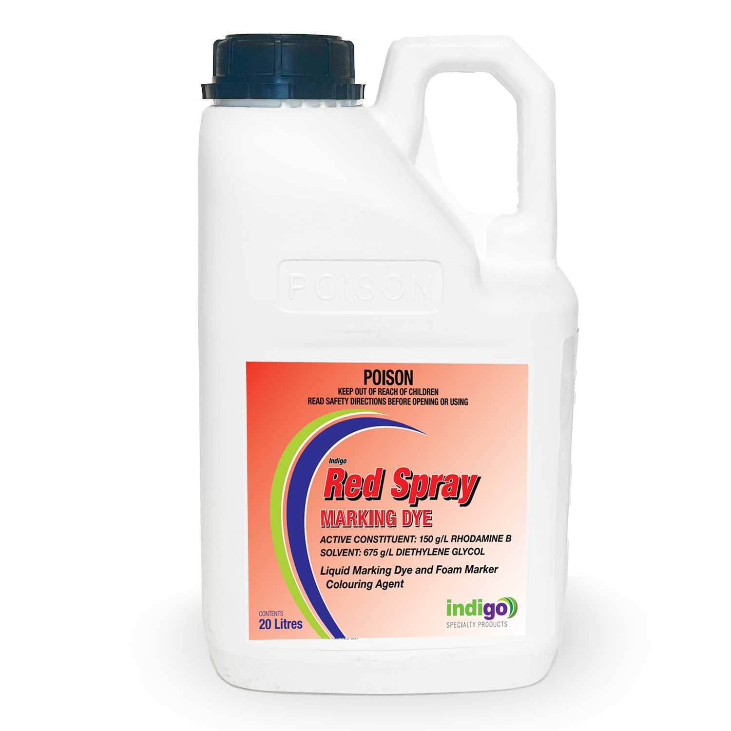 Red Spray Marking Dye Indigo - Foam colouring agent