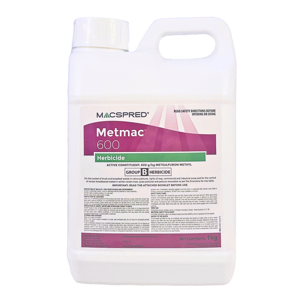 Macspred Metmac 600 WG Metsulfuron methyl - Greenway Weed Solutions